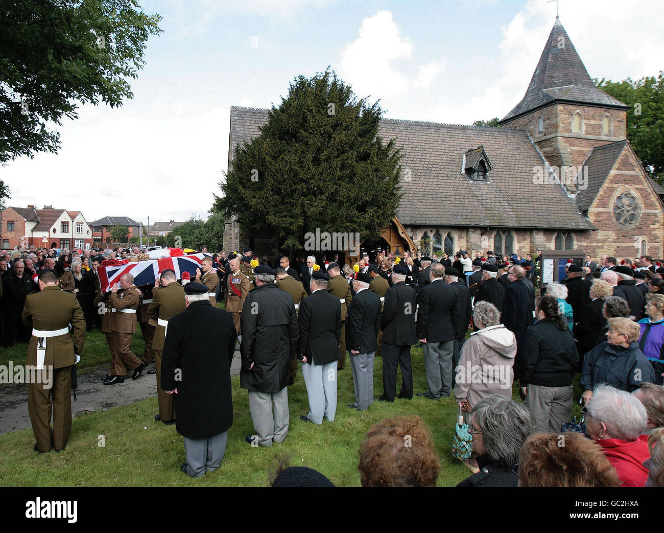 Fusilier Simon Annis funeral Stock Photo - Alamy