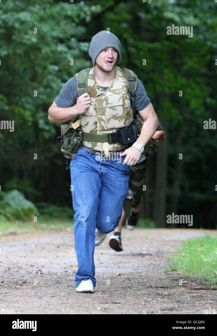 Rugby Player Ryan Lamb enjoys a day out at the shooting range at the ...