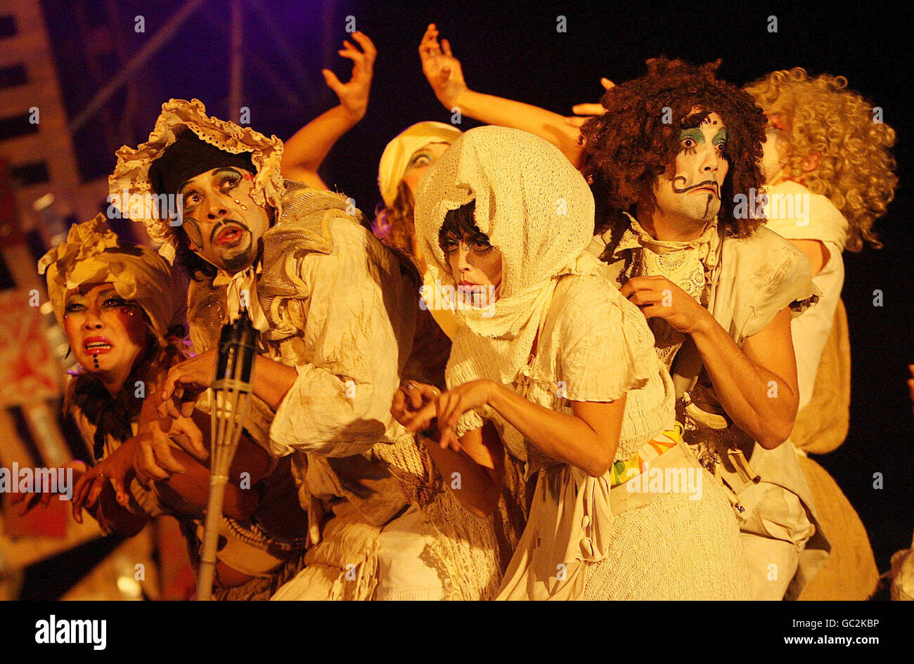 The Lucien Dossier dancers perform in the Body and Soul Arena on the ...