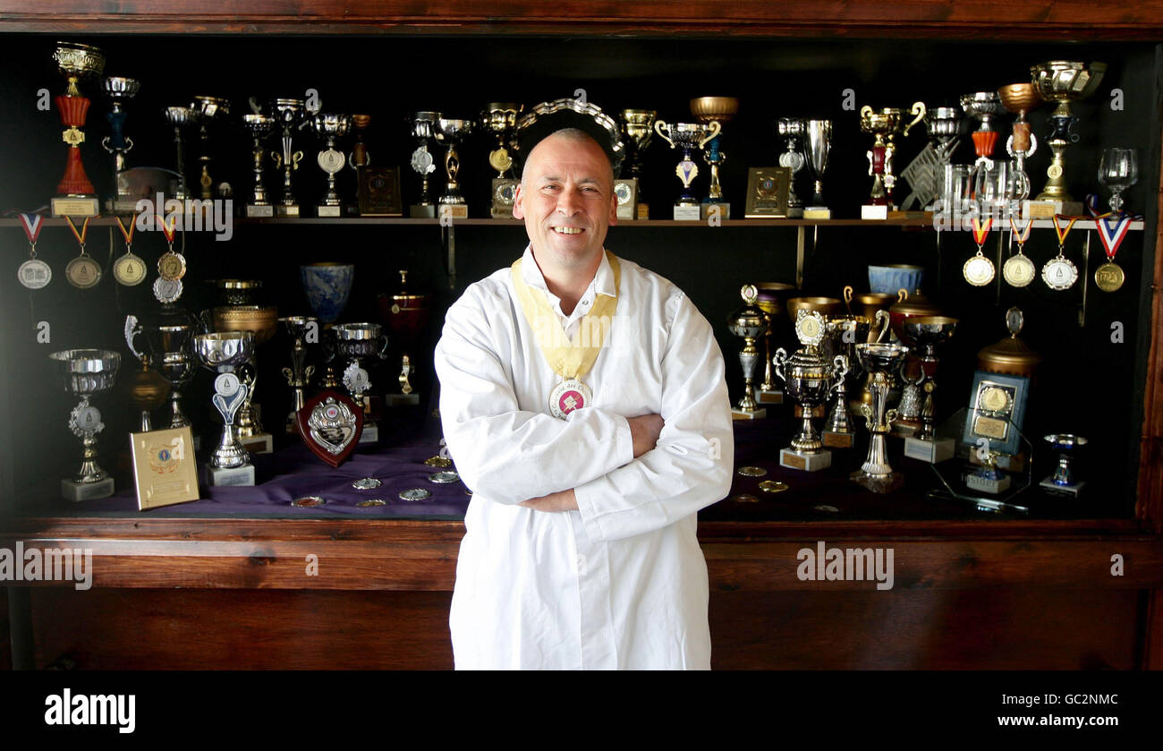 The Real Lancashire Black Pudding Company MD Andy Holt with the many ...