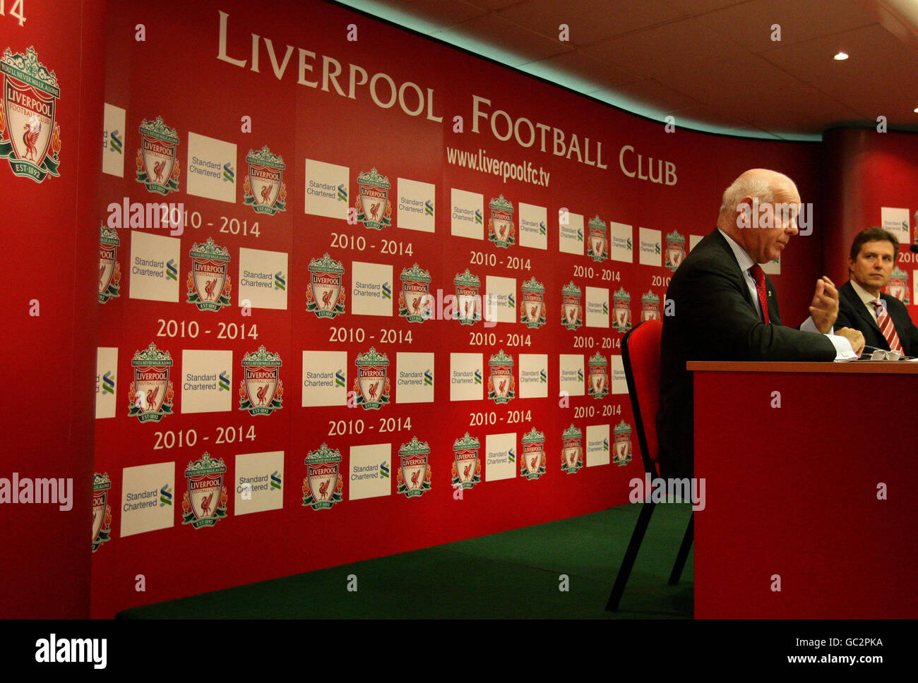 Soccer - Liverpool Launch New Sponsorship Deal - Anfield Stock Photo ...