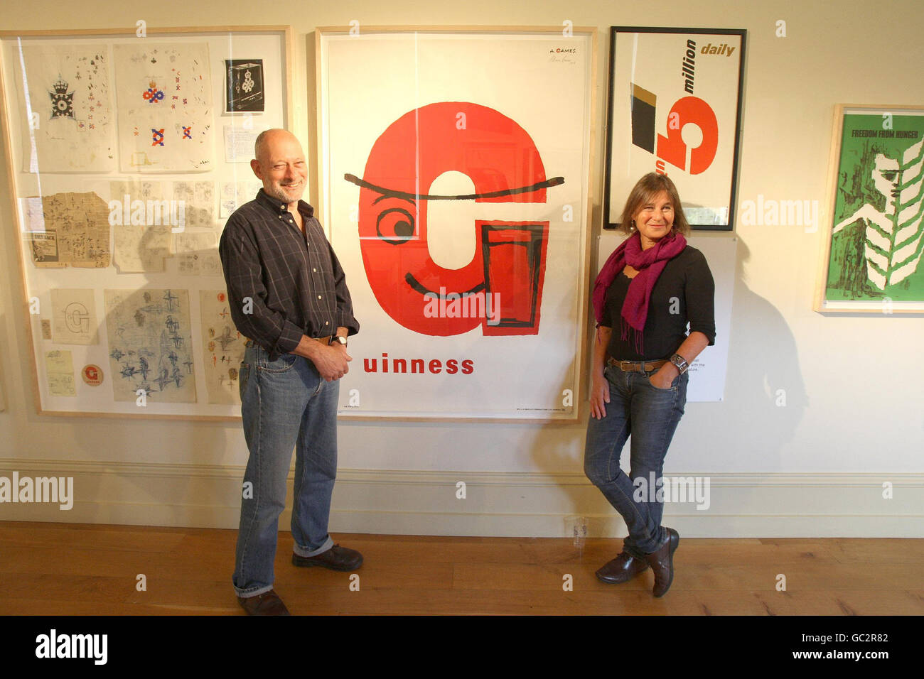 Daniel and Naomi Games, son and daughter of graphic designer and poster ...