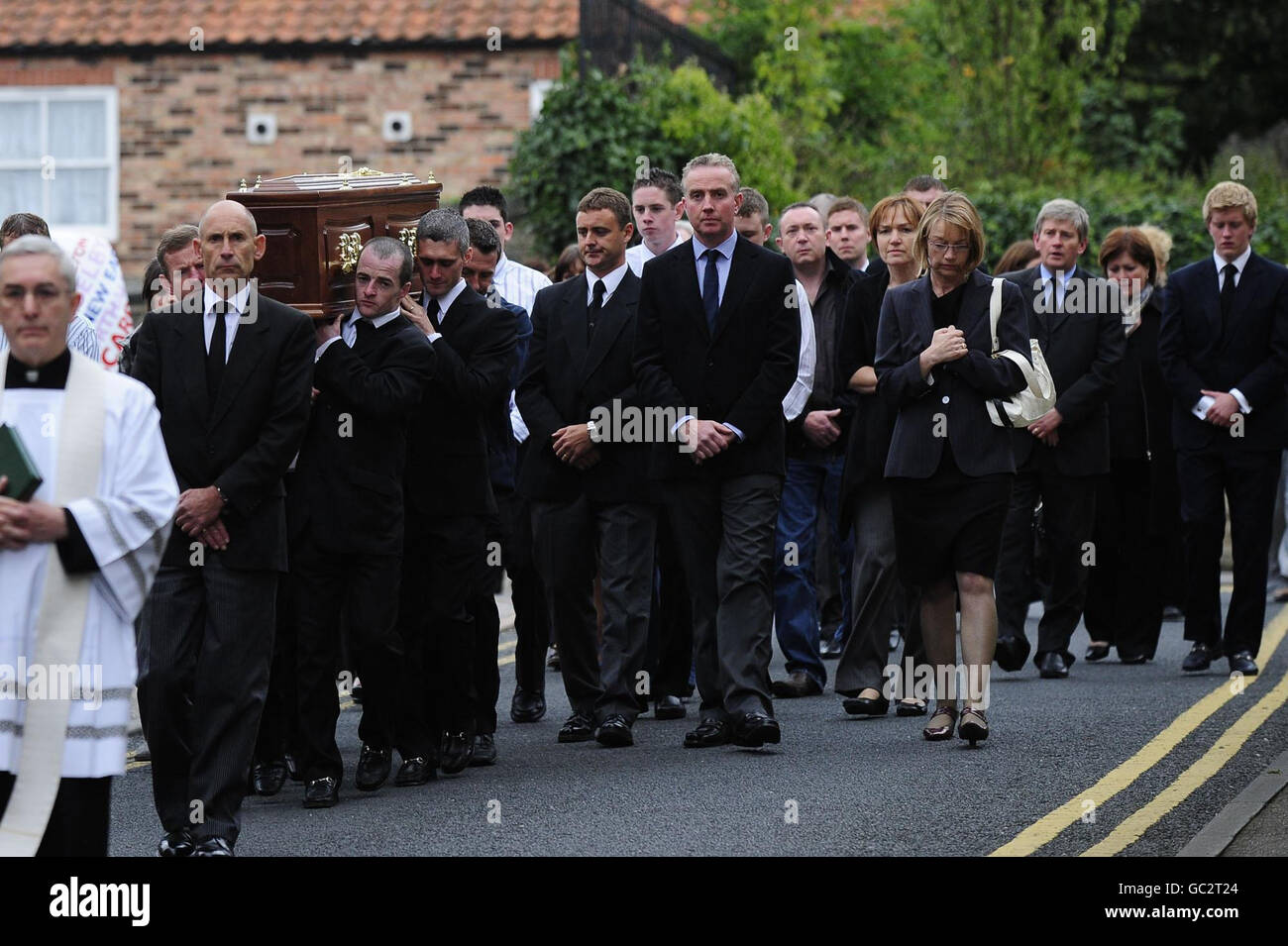 Jamie Kyne funeral Stock Photo - Alamy