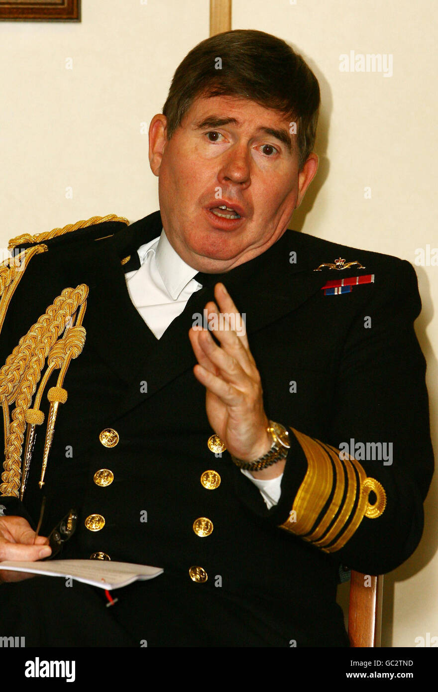 Admiral Sir Mark Stanhope Stock Photo - Alamy