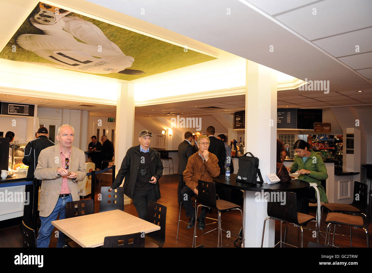 A view of the 100 Hundred's Bar & Cafe at the Brit Oval Stock Photo - Alamy