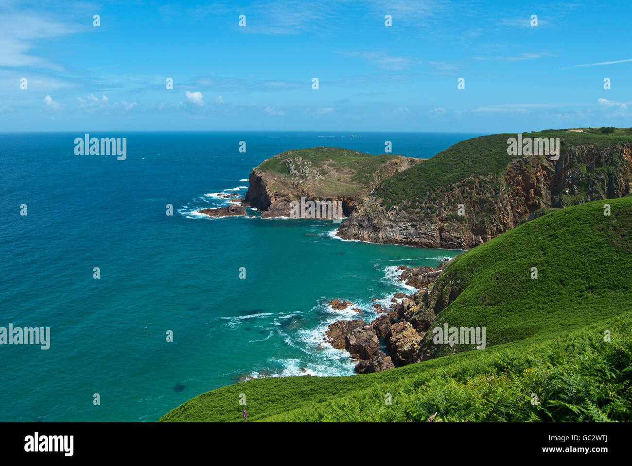 Plémont beach, Jersey, Channel Islands Stock Photo - Alamy