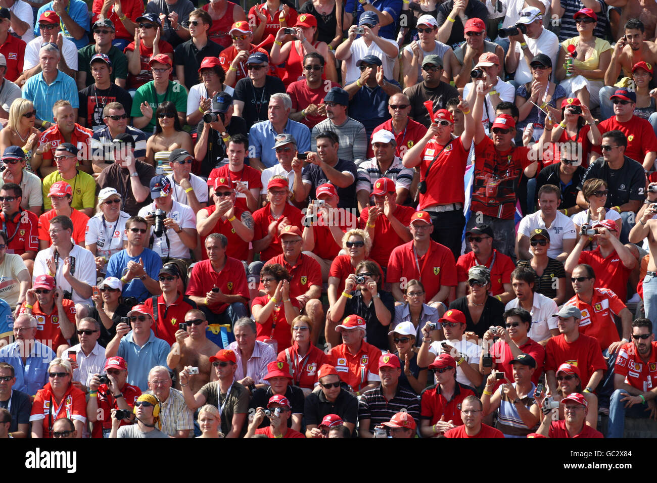 Formula One Motor Racing - Italian Grand Prix - Monza. Ferrari fans in ...