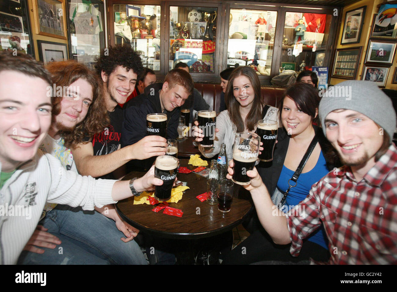 Patrons celebrate 250 years of Guinness in the Botanic Inn in Belfast ...
