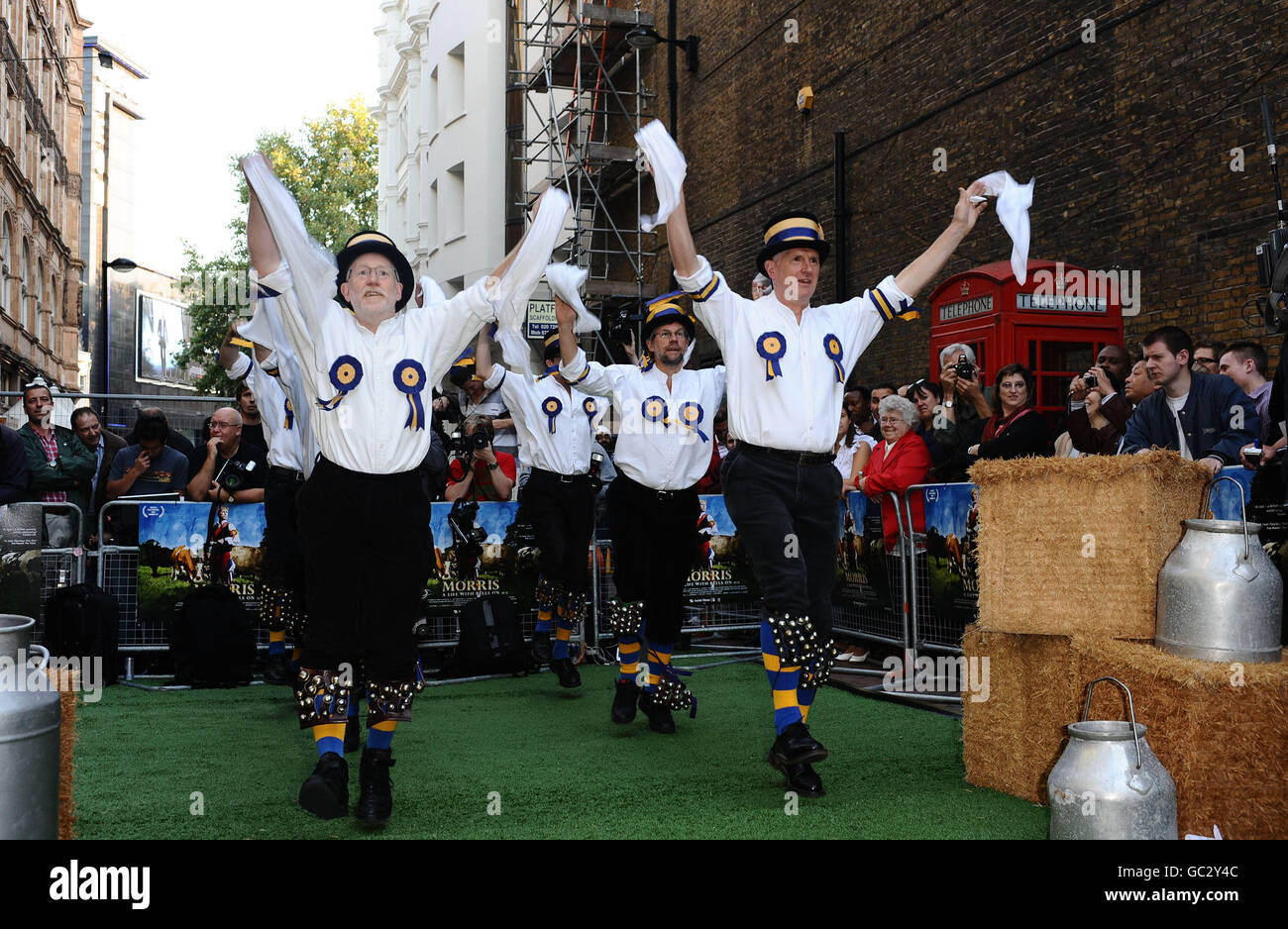 Morris Dancers at the premiere of Morris: A life with Bells On at the ...
