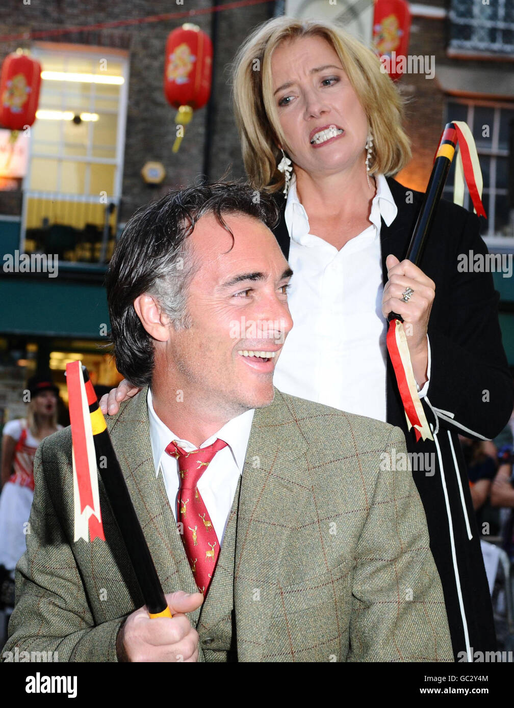 Emma thompson and greg wise at the premiere of morris hi-res stock photography and images - Alamy