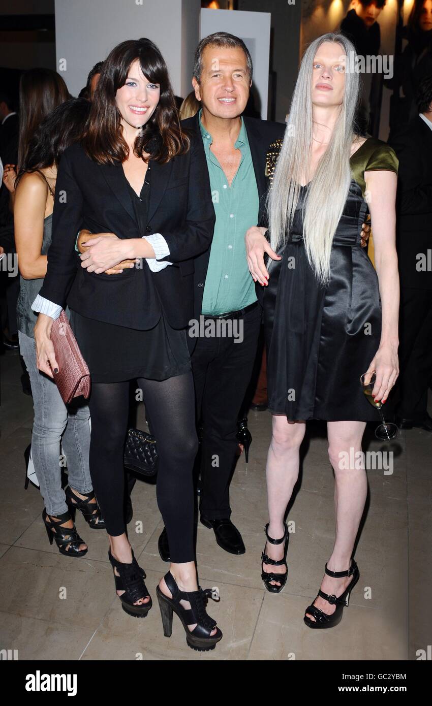 London Fashion Week - Burberry After Party. Liv Tyler, Mario Testino ...