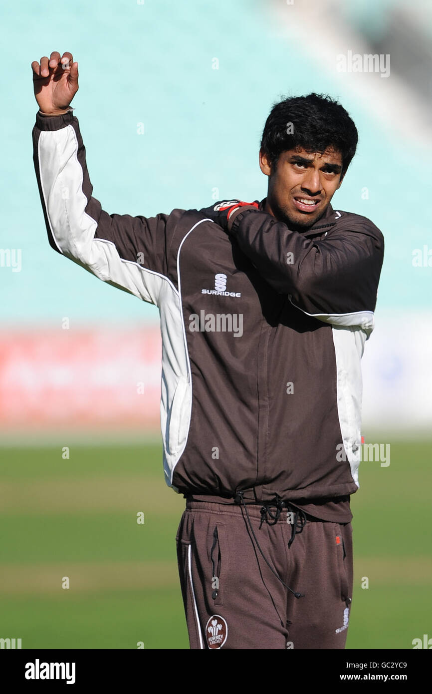 Surreys arun harinath warm up hi-res stock photography and images - Alamy