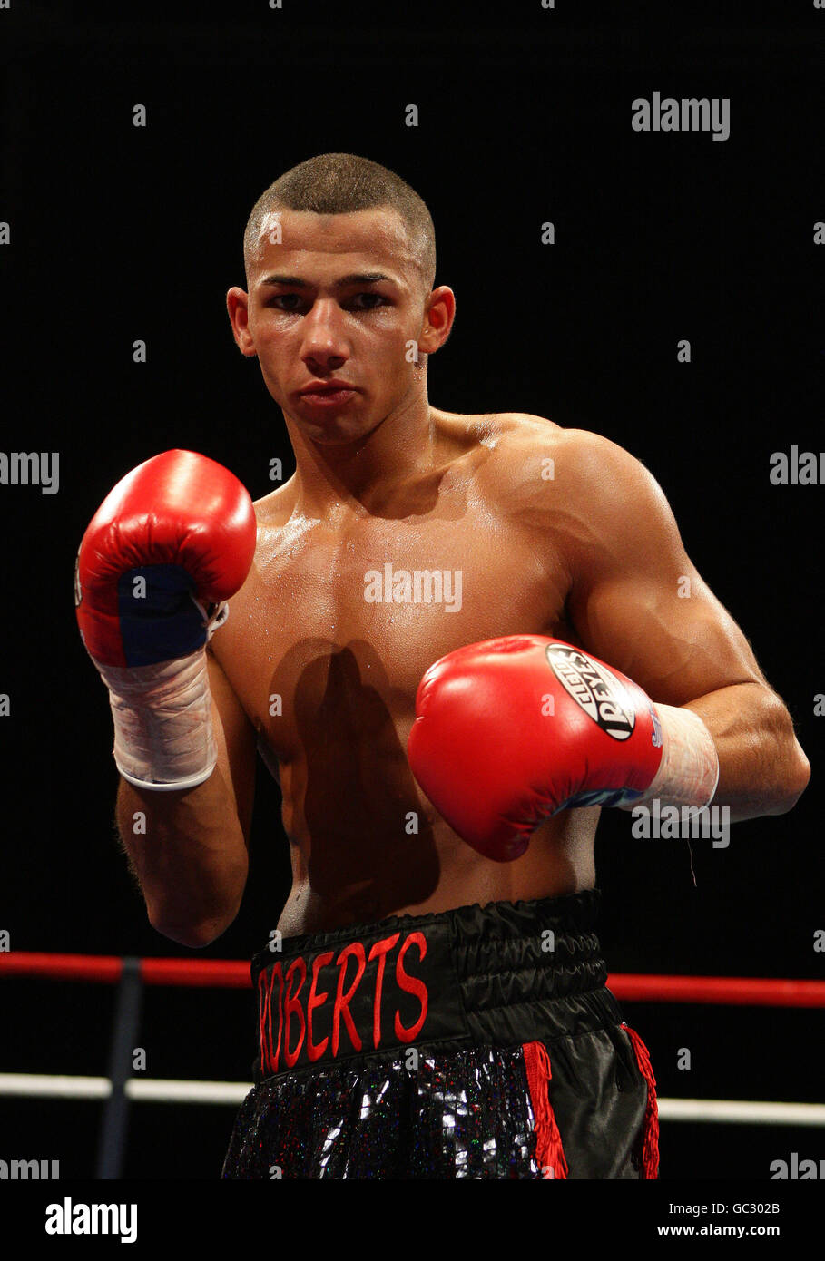 Rhys Roberts after beating Steve Gethin at Super Bantamweight at the ...