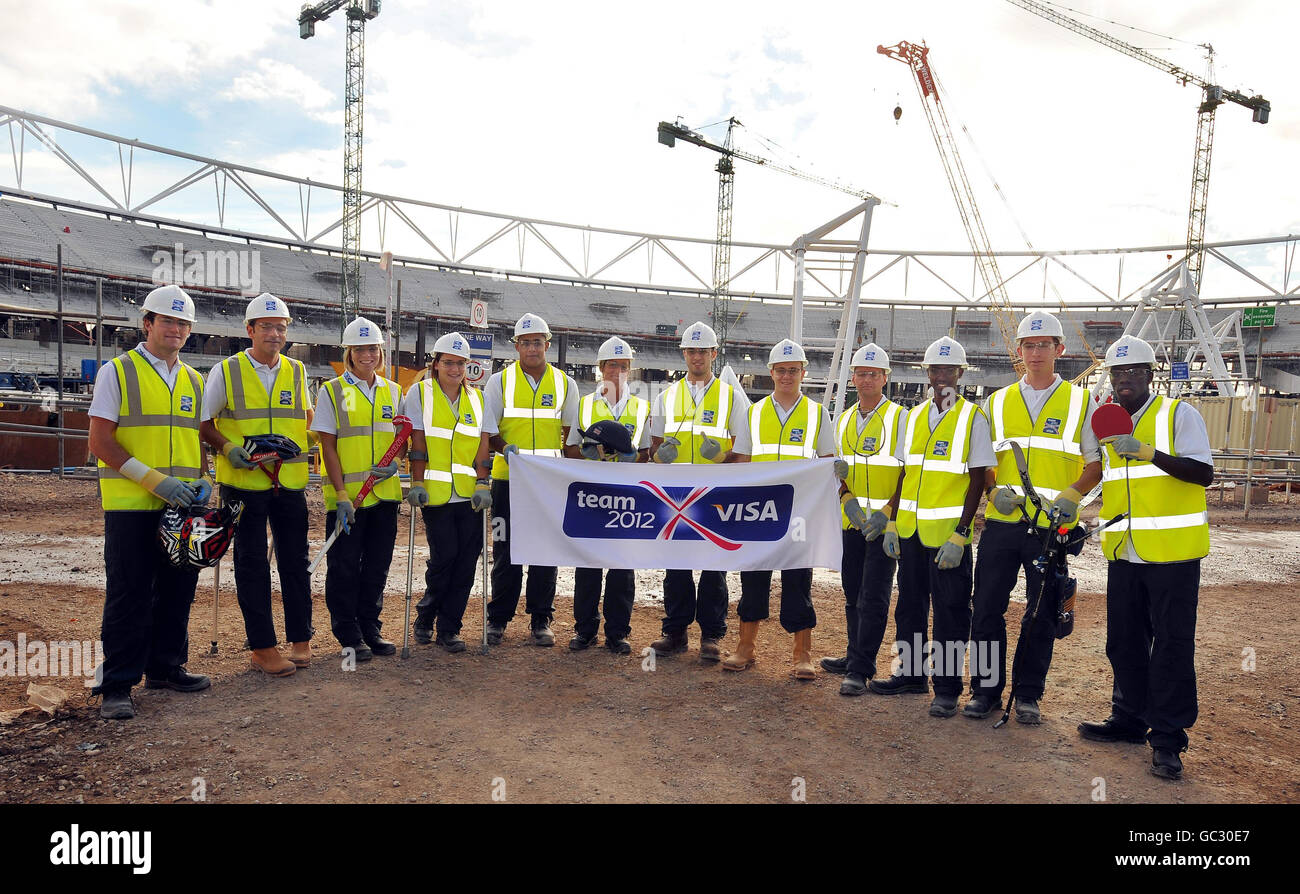 A group of 12 prospective members of the Great Britain 2012 Olympic and ...