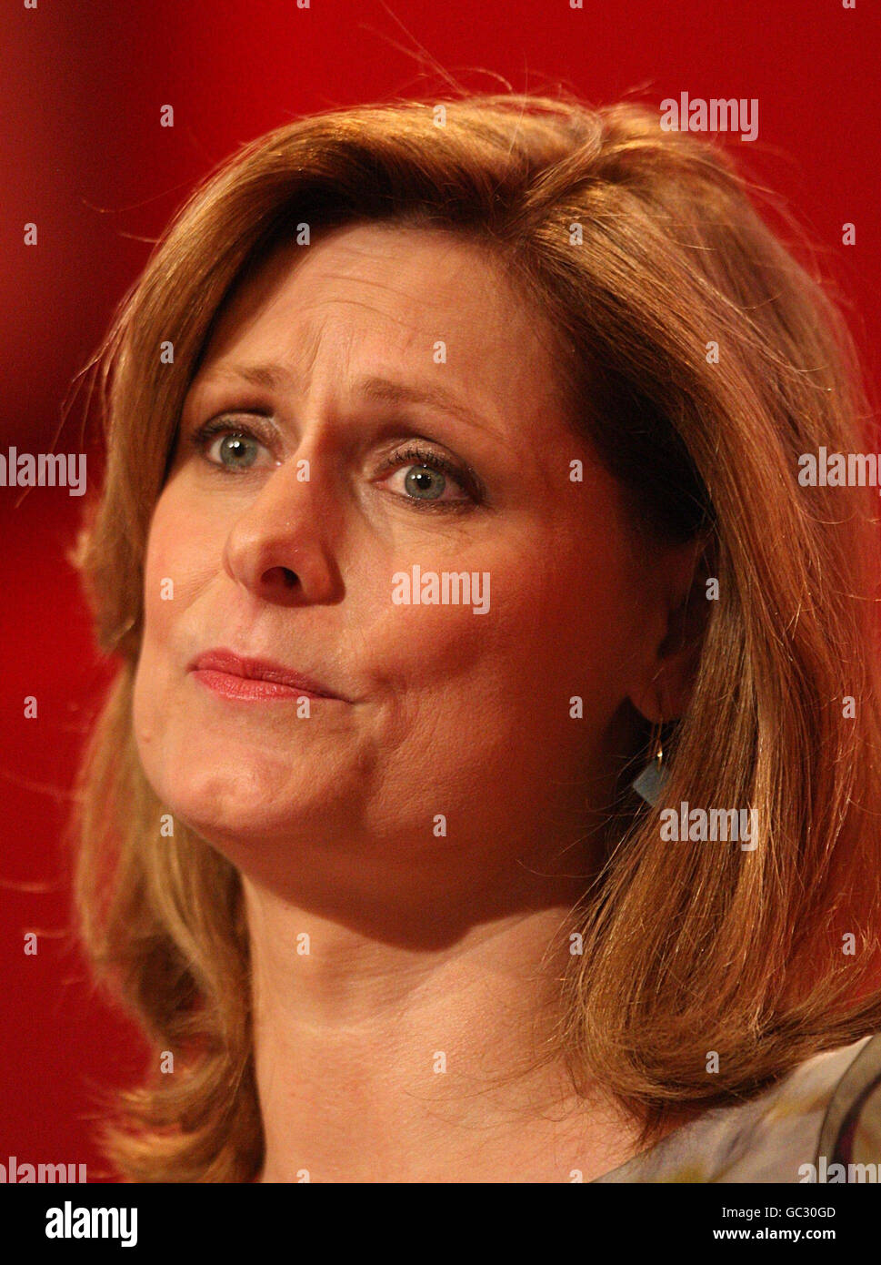 Sarah Brown before her husband Prime Minister Gordon Brown makes his ...