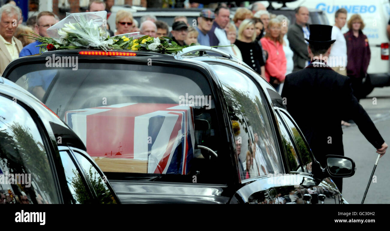 The coffin of acting sergeant michael lockett mc hi-res stock ...