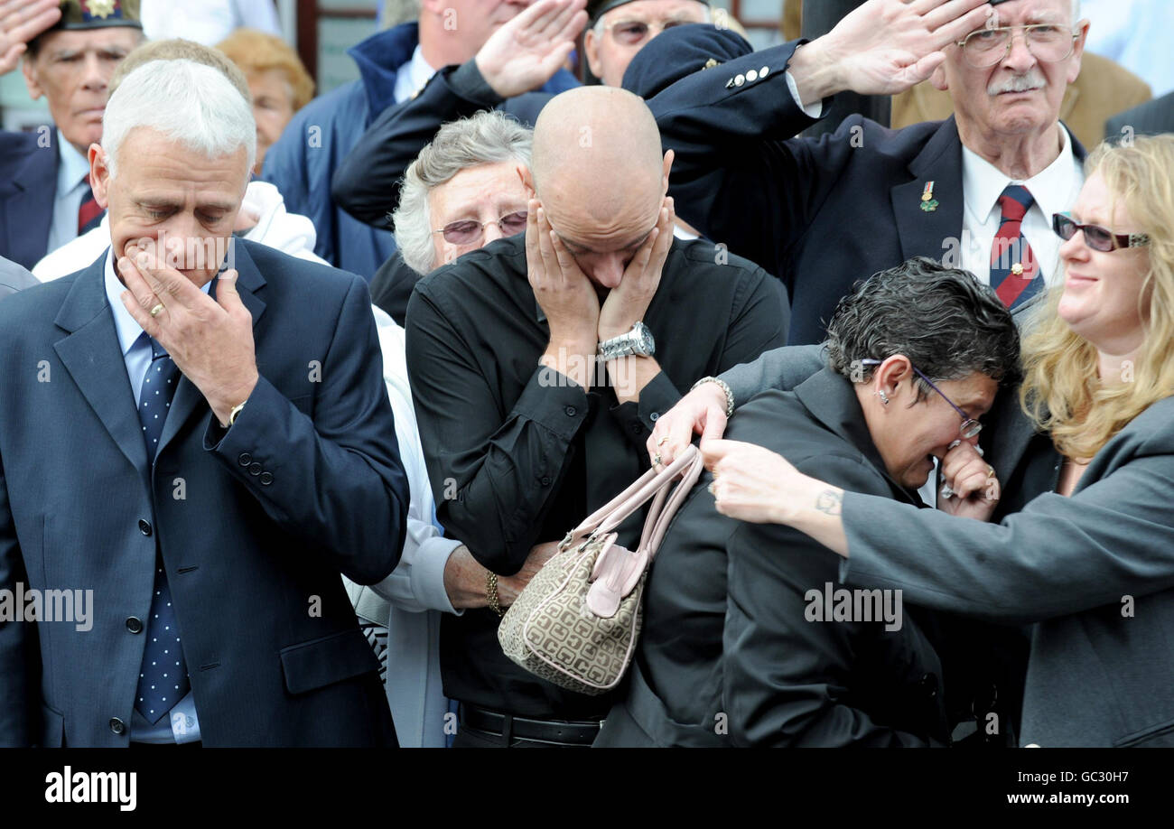 The coffin of acting sergeant michael lockett mc hi-res stock ...