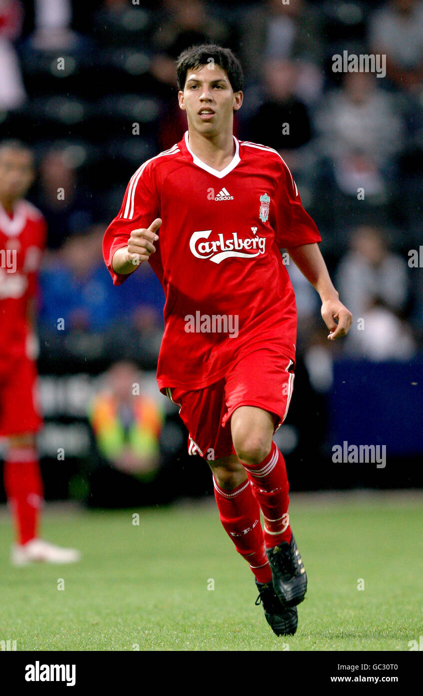 Soccer pre friendly notts county liverpool xi lane hi-res stock ...