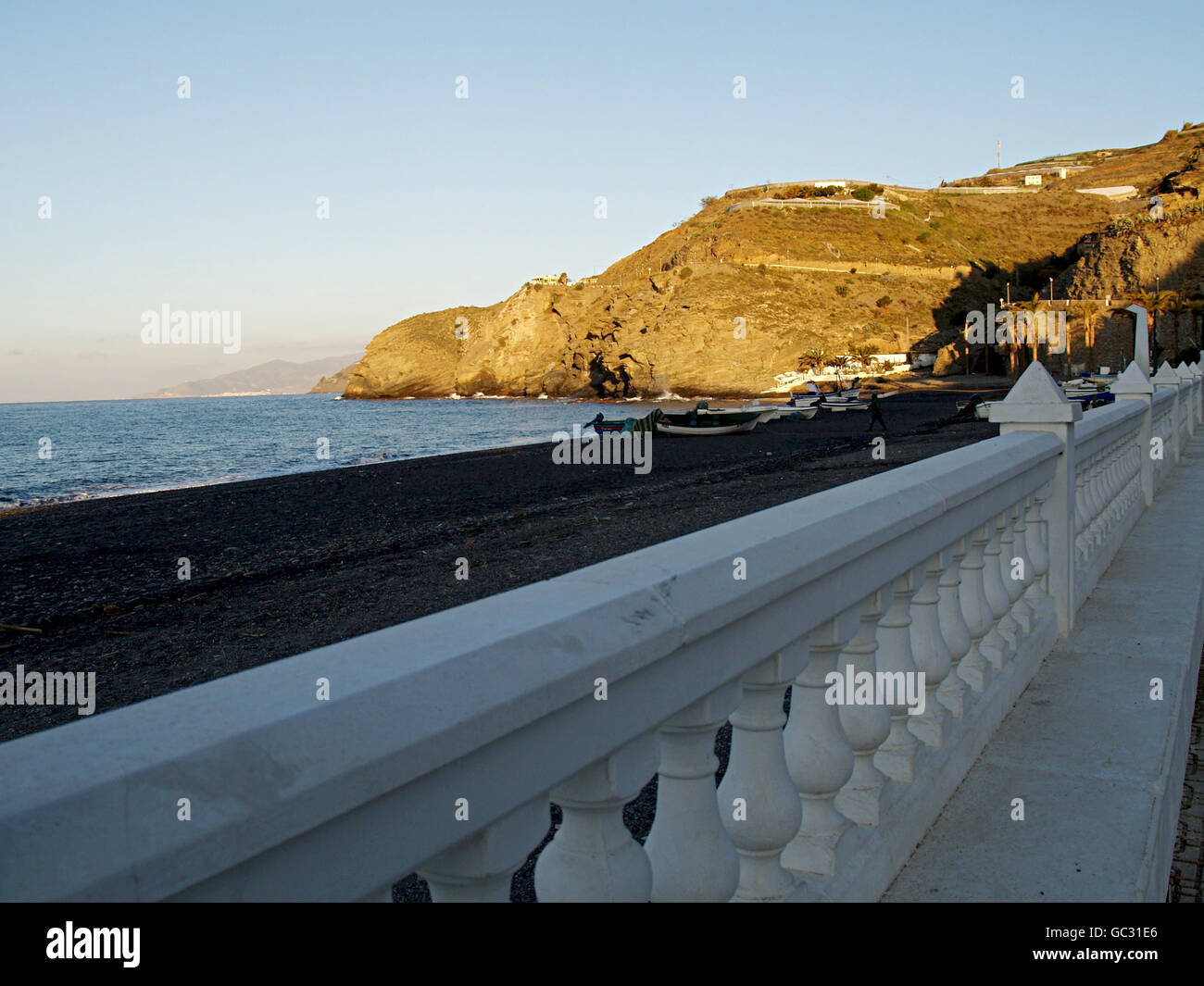 landscape with sea, hill and sky Stock Photo - Alamy