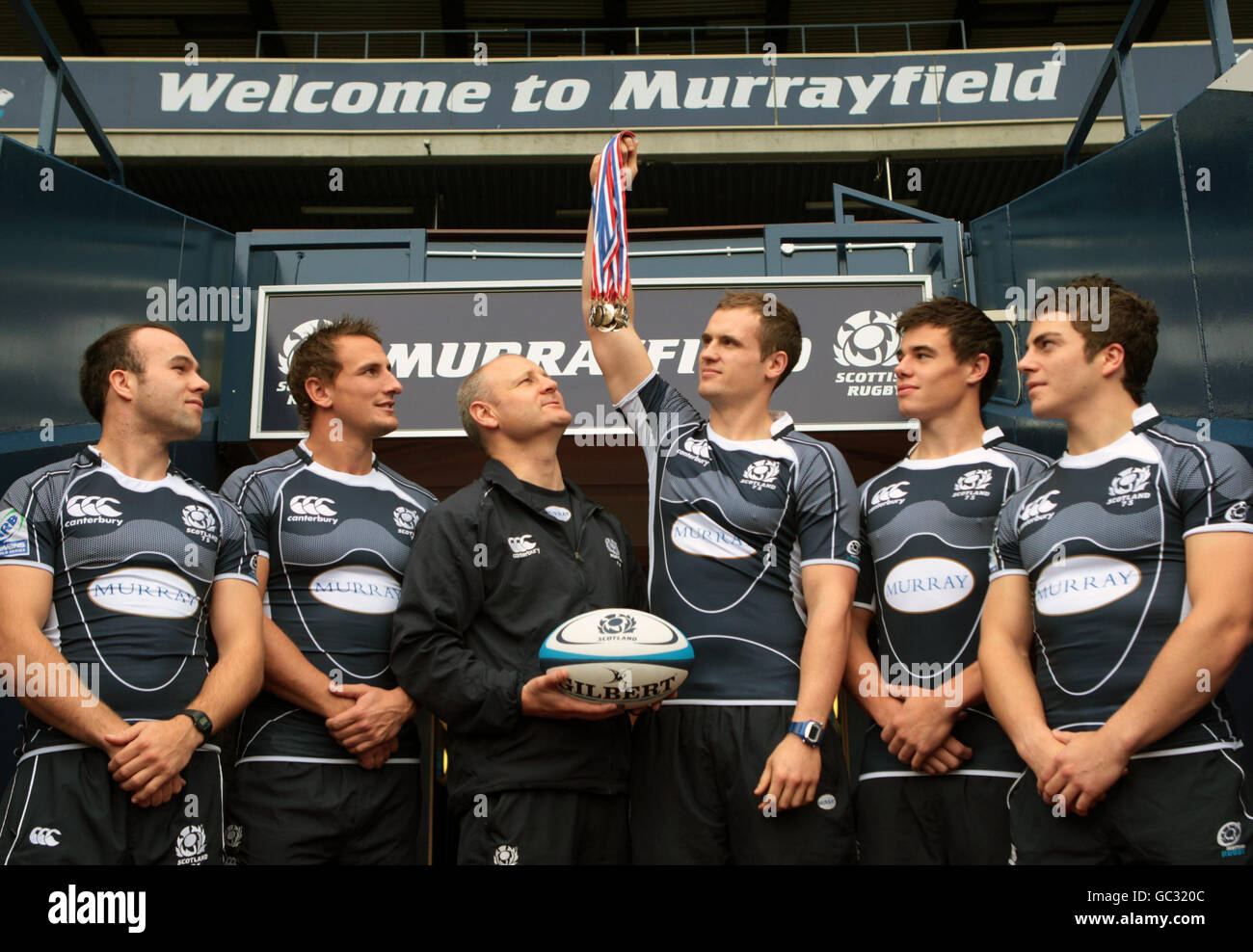 Rugby Union - Edinburgh Seven's Photocall - Edinburgh Stock Photo - Alamy