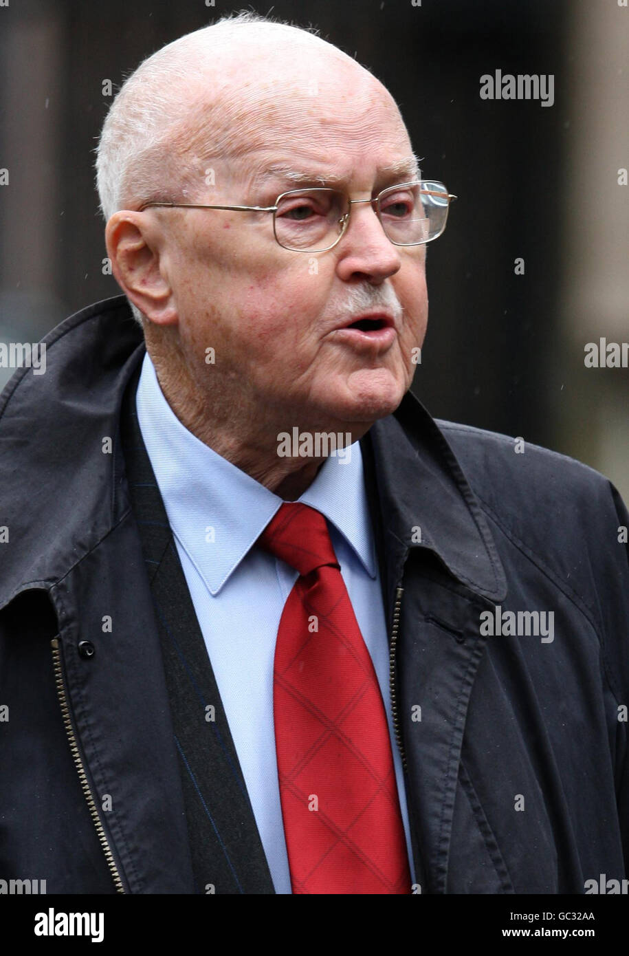 Ernie Walker (former Chief Executive of SFA) at the funeral of former ...