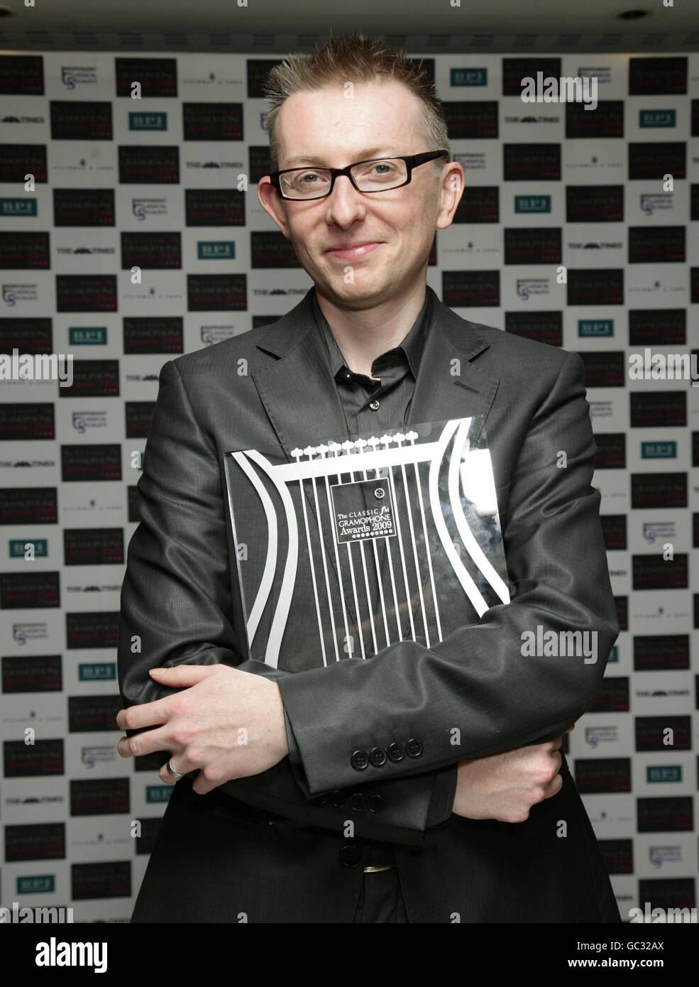 Matthew Peacock with his Music in the Community Award at The Classic FM ...