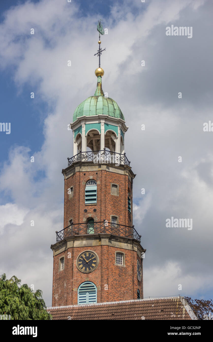 Tower of the evangelical church in Leer, Germany Stock Photo - Alamy