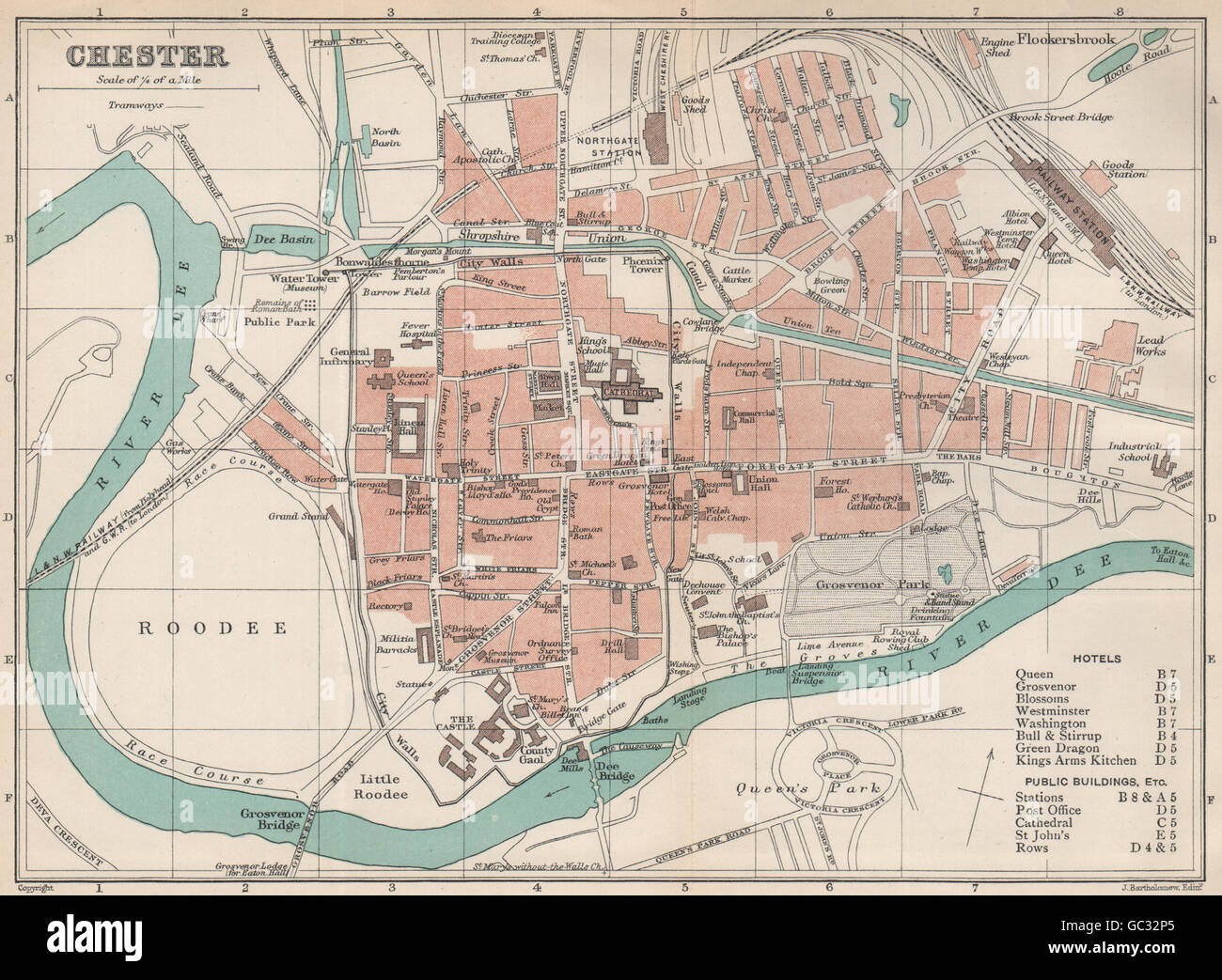 Map Of Chester Wales With Towns Chester Tourist Map Of Chester