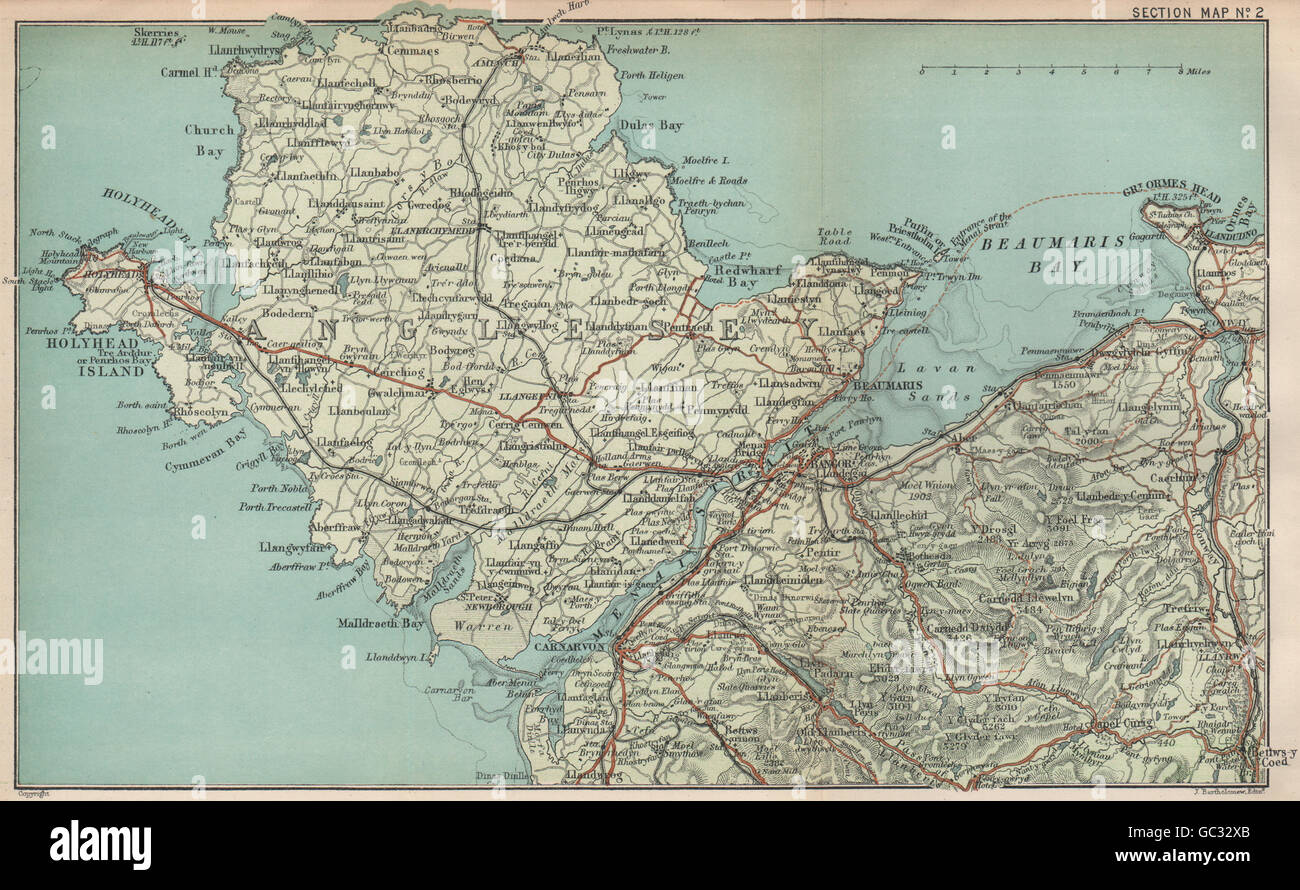 Map of holyhead hi-res stock photography and images - Alamy