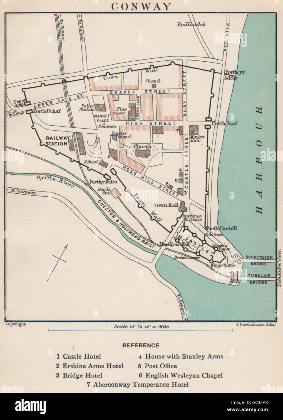 North conway map hi-res stock photography and images - Alamy