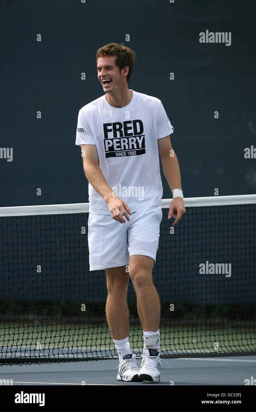 Us open practice courts hi-res stock photography and images - Alamy