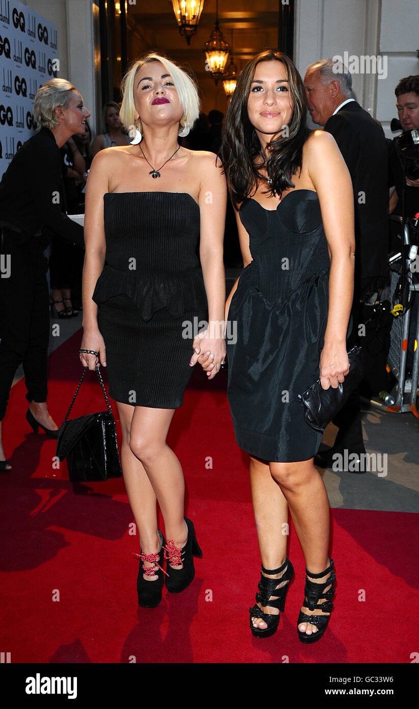 Jaime Winstone (left) and Melanie Blatt arriving for the 2009 GQ Men of ...