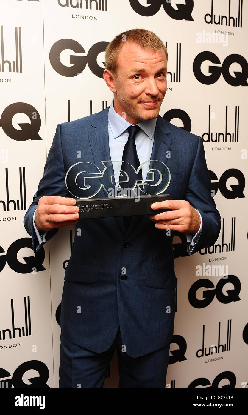 Guy Ritchie with his Film-Maker award at the 2009 GQ Men of the Year ...