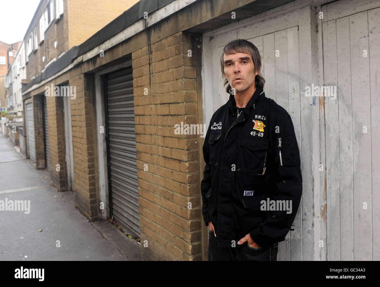Ian Brown portrait session - London Stock Photo - Alamy