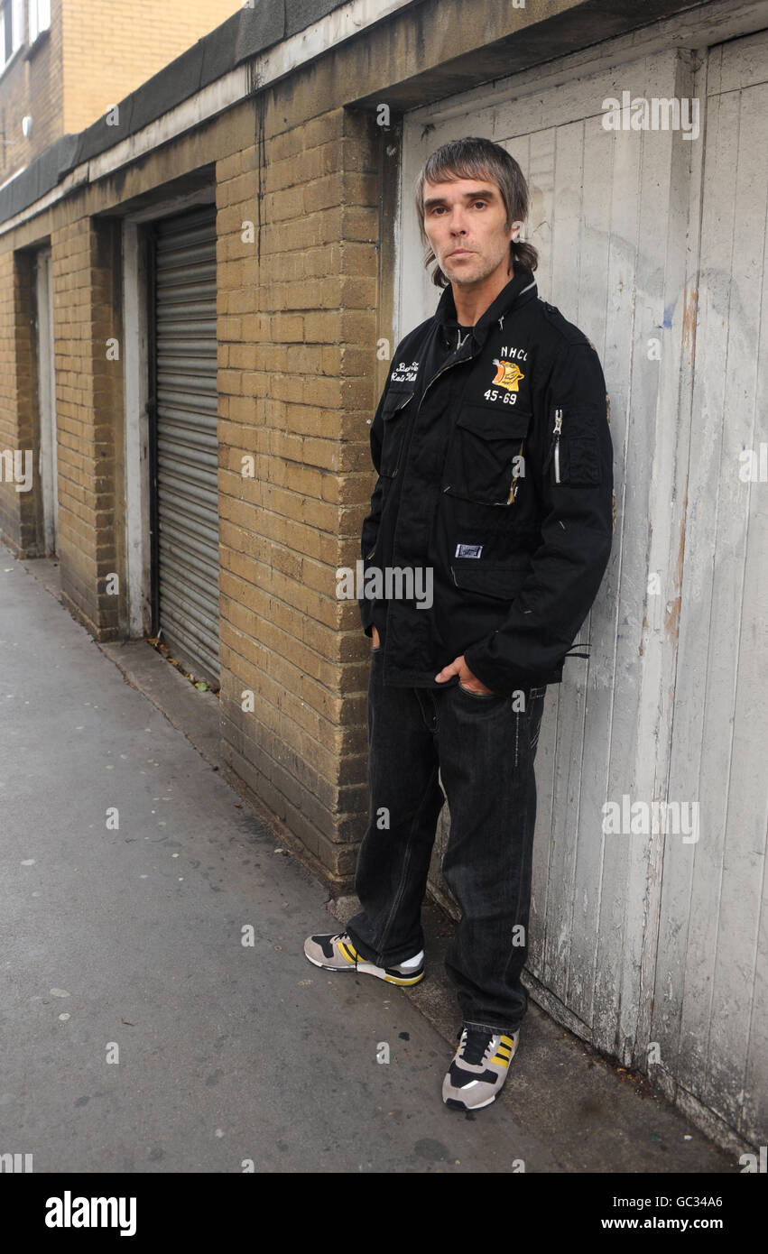 Ian Brown portrait session - London Stock Photo - Alamy