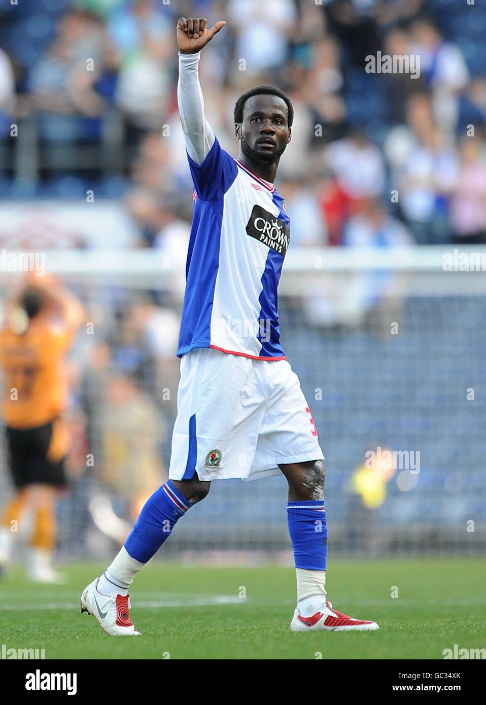 Blackburn Rovers' Pascal Chimbonda after the final whistle Stock Photo ...