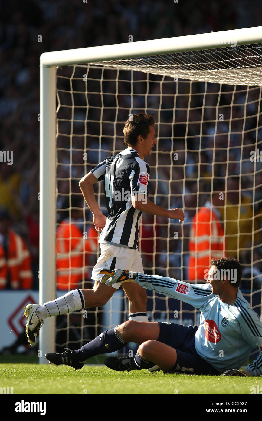 West bromwich albions marek cech celebrates scoring hi-res stock ...