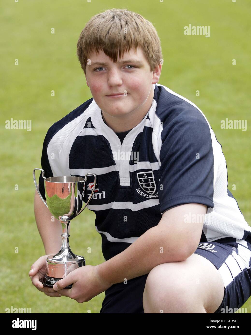 The new captain of title holders Musselburgh (under-16), Thomas Gracie ...
