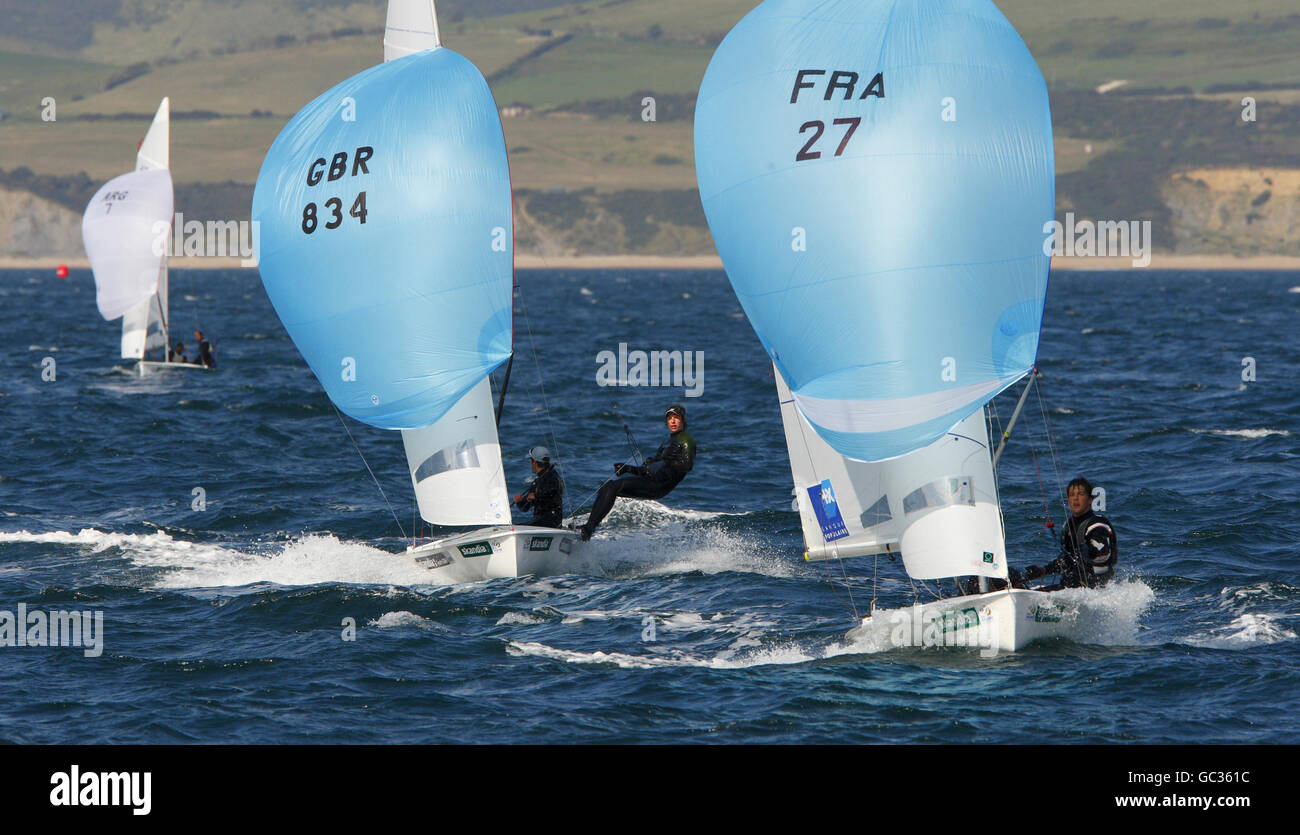 Yacht 470 class sail boat hi-res stock photography and images - Alamy