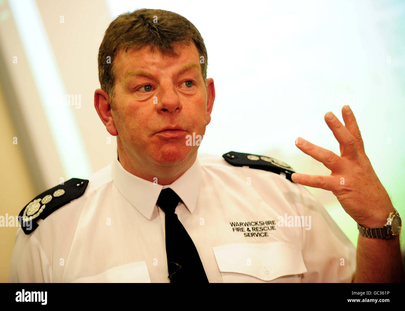 Union warns over fire service cuts Stock Photo - Alamy