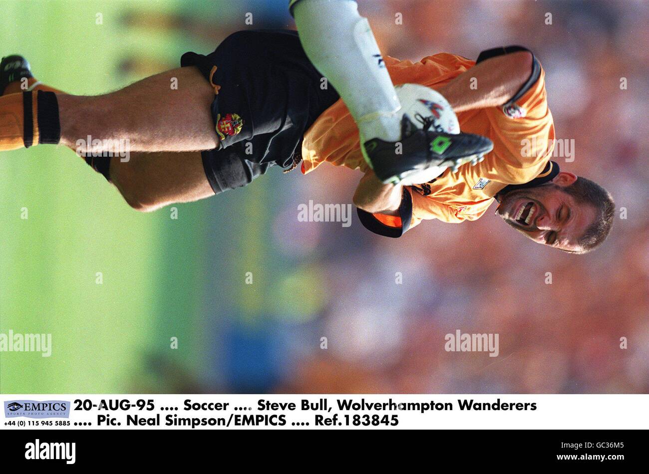 Steve Bull, Wolves. 20-AUG-95. Soccer. Steve Bull, Wolverhampton ...