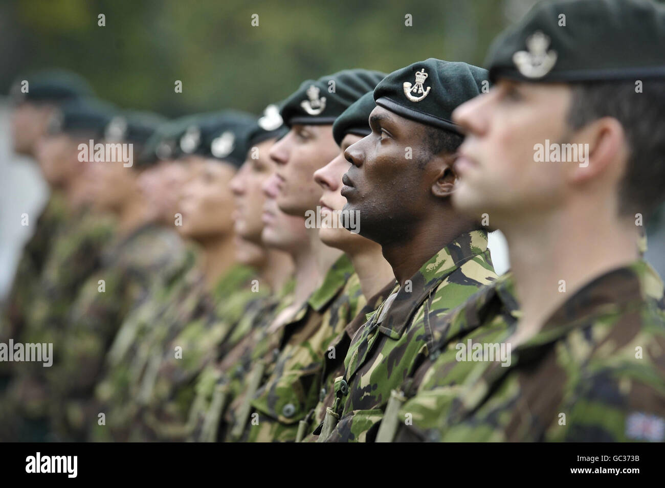 Troop lineup hi-res stock photography and images - Alamy
