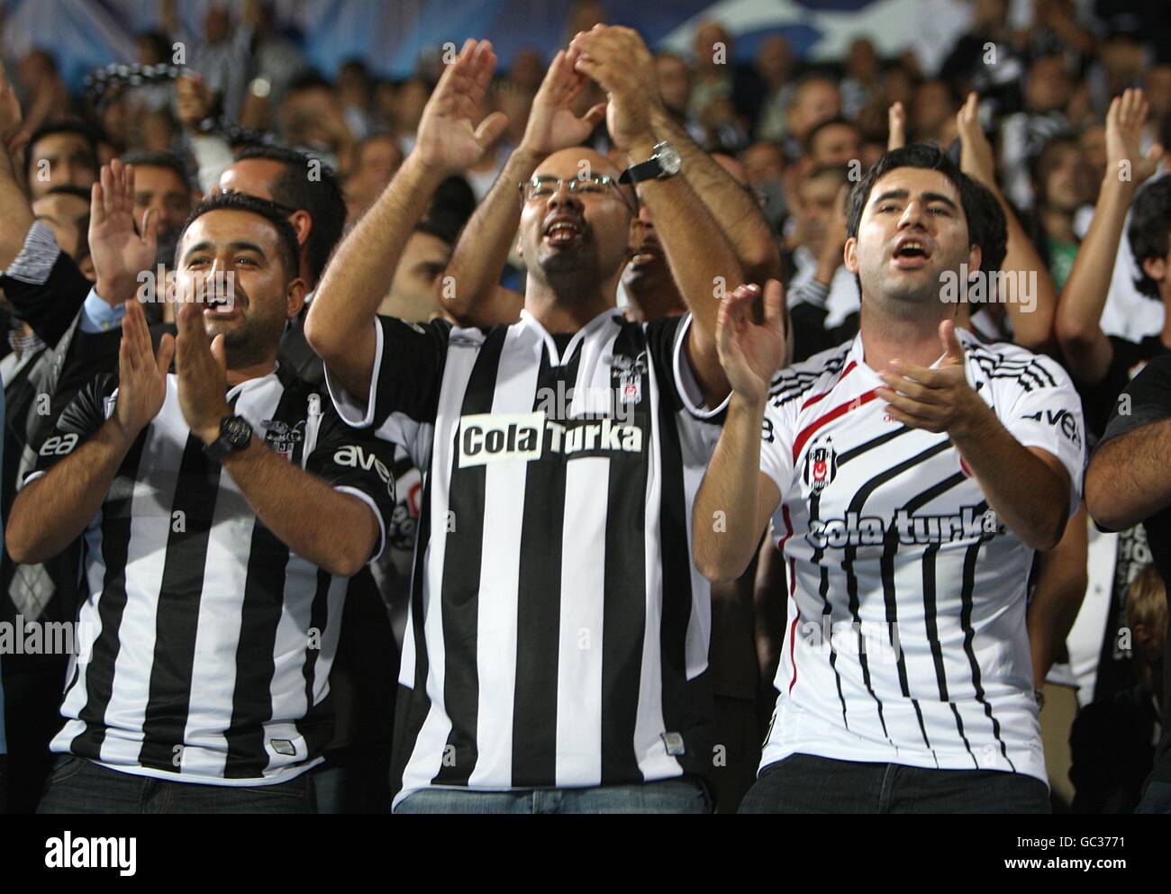 Besiktas fans in the stands hi-res stock photography and images - Alamy