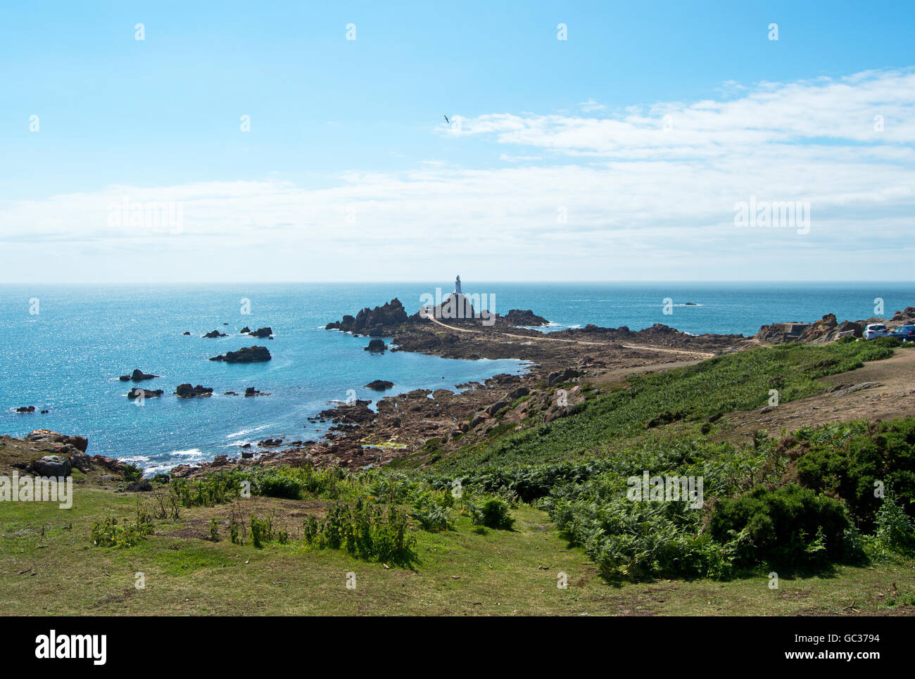 Corbière Lighthouse, Jersey, Channel Islands Stock Photo - Alamy