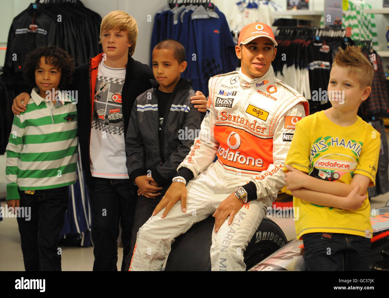 Lewis Hamilton launches new clothing range Stock Photo - Alamy