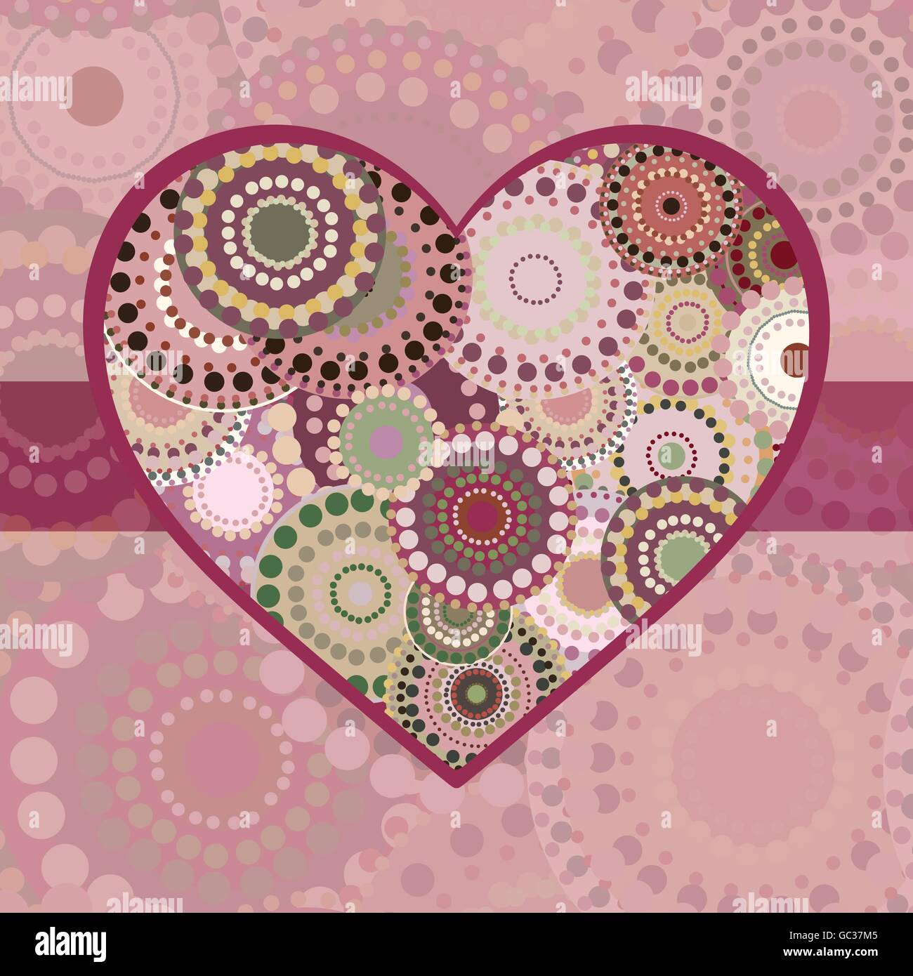 Bright multi color heart Stock Vector Images - Alamy