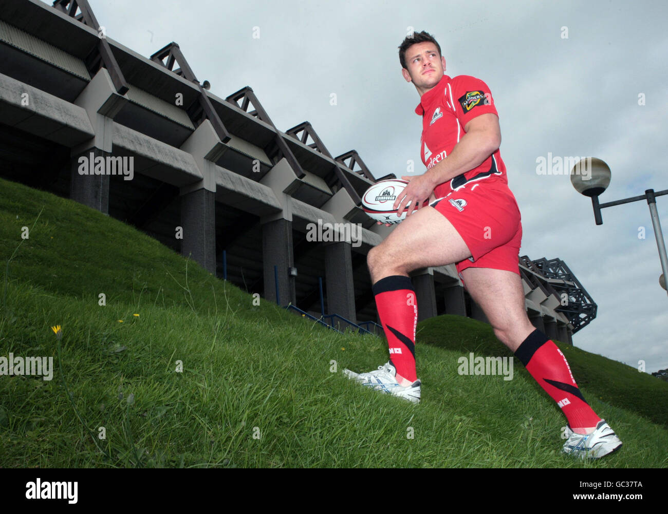 Edinburghs nick de luca during a photocall at murrayfield stadium hi ...