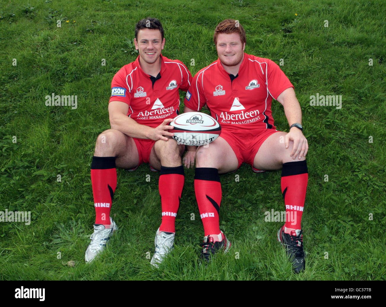 Edinburgh's Nick De Luca (left) and Kyle Traynor during a photocall at ...