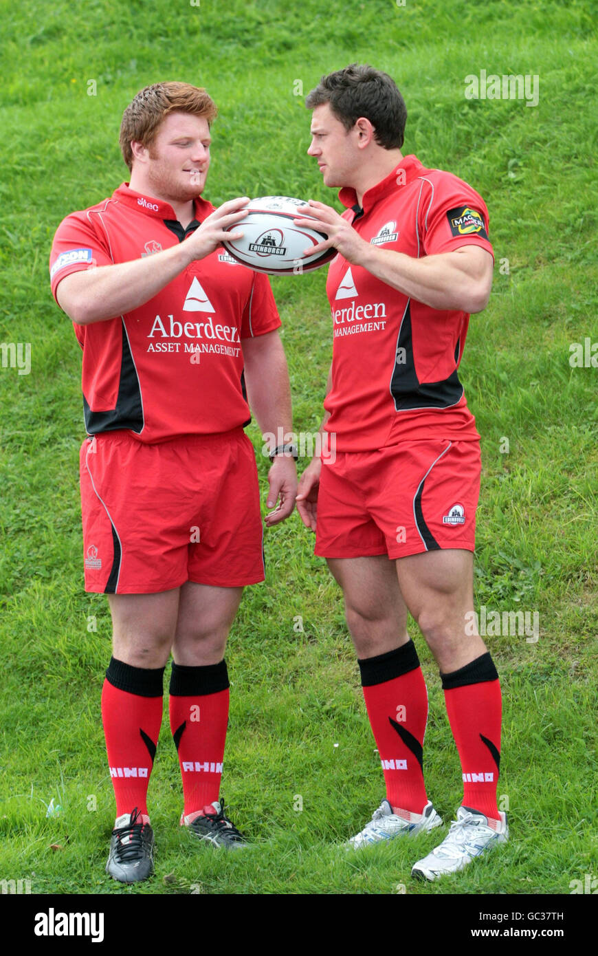 Edinburghs nick de luca during a photocall at murrayfield stadium hi ...