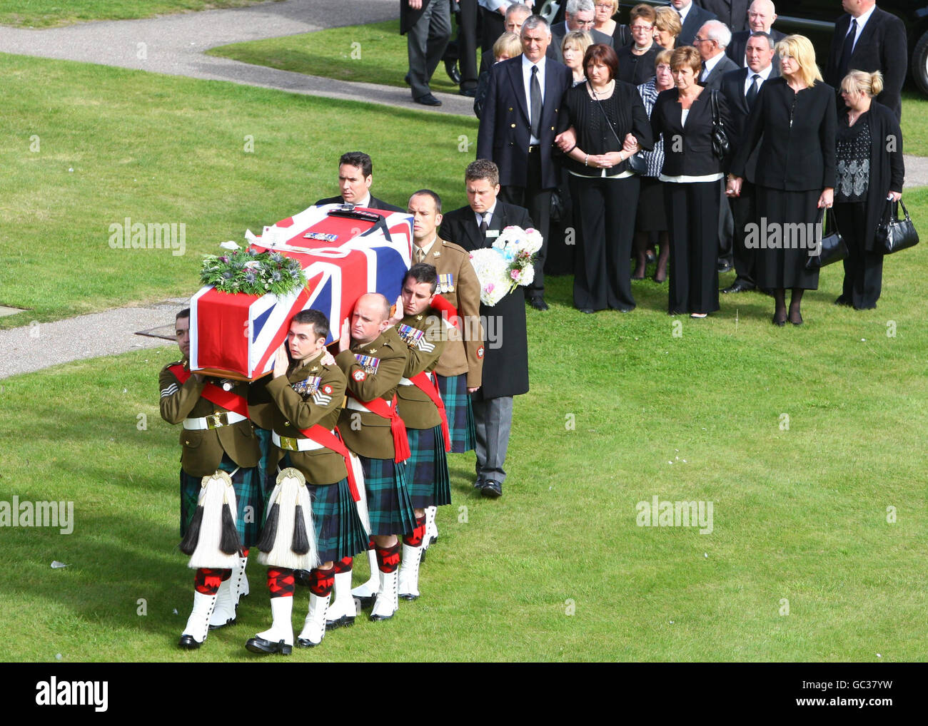 Sergeant Stuart Millar funeral Stock Photo - Alamy
